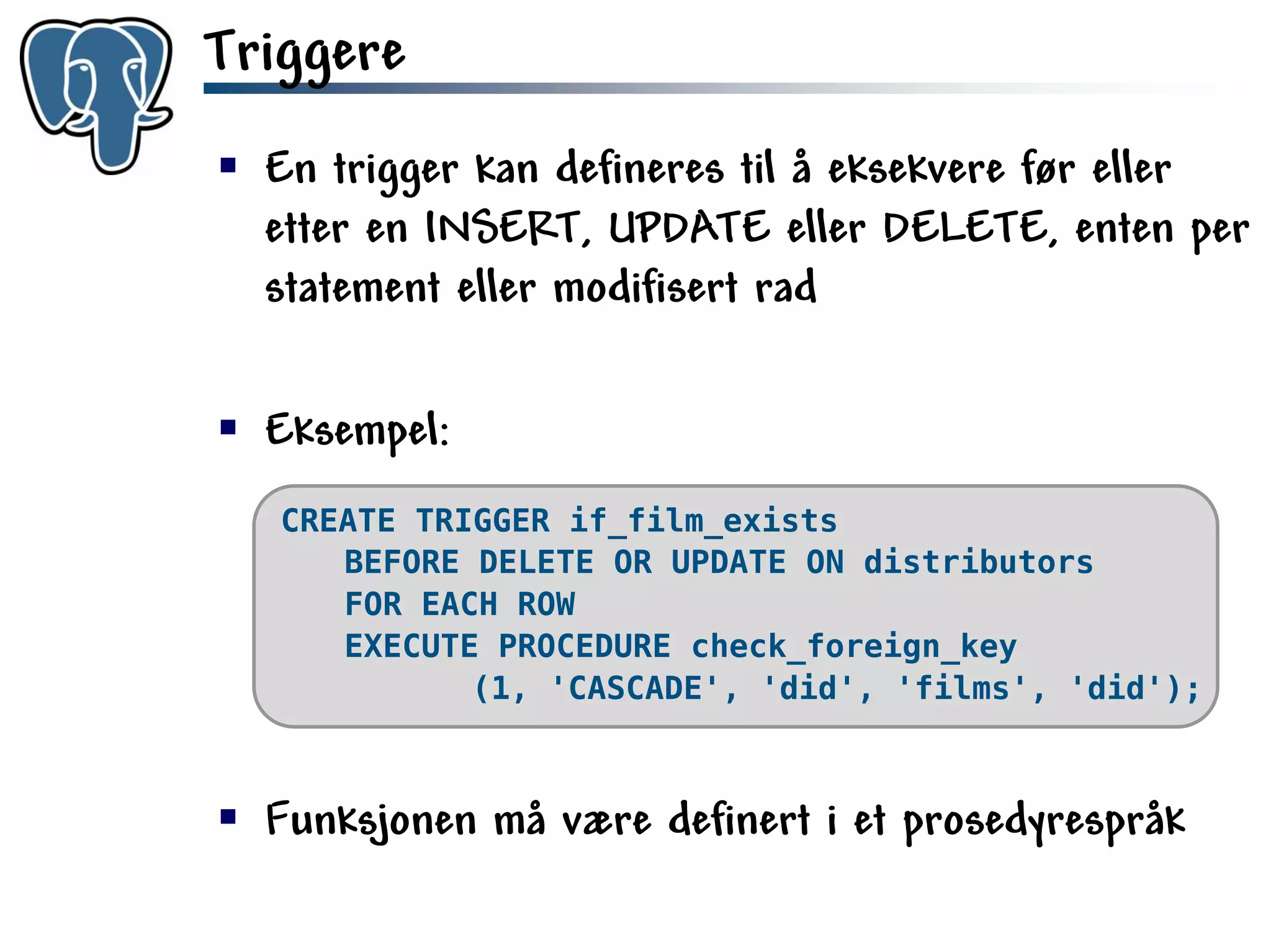 Bli kjent med PostgreSQL! | PDF