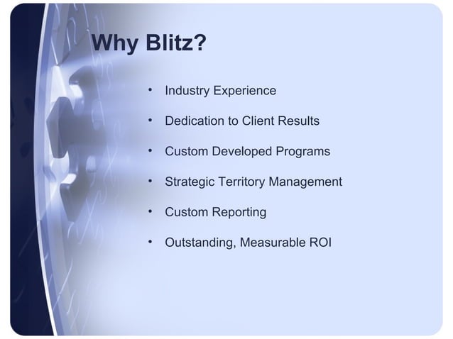 Blitz Marketing Group: Media Kit | PPT