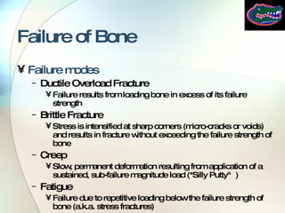 Bone Mechanics - Leismer and Walsh 2006 | PPT