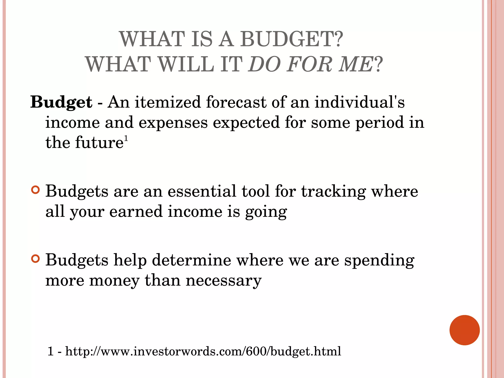 Budgeting 101 | PPT | Home Utilities | Personal Finance