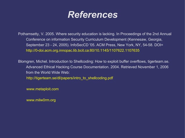 Buffer Overflows Presentation | PPT | Free Download