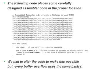 Buffer Overflows Presentation | PPT | Free Download