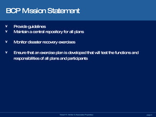 Business Continuity Planning Presentation Overview | PPT