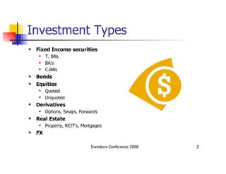 Managing Investment Risk | PDF
