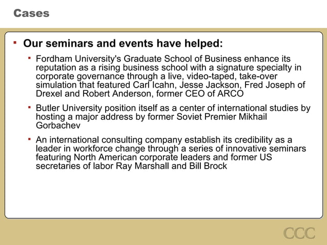 Ccc Capabilities Presentation Basic 021509 Woapp | PPT