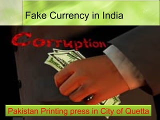 FAKE CURRENCY | PPT