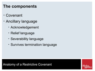 Anatomy of a Restrictive Covenant | PPT