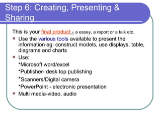 Research based learning- the Information Process | PPT | Desktop ...