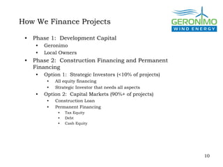 Geronimo Wind Development Model | PPT