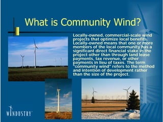 Community Wind Development | PPT
