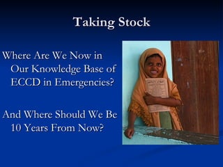 ECCD in Emergencies | PPT