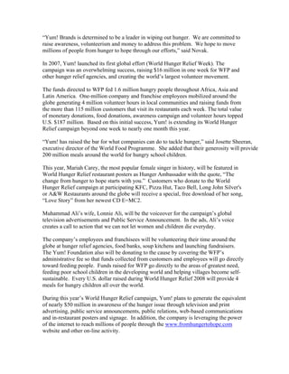 CGI 2008 - Provide 200 Million Meals To School Children | PDF