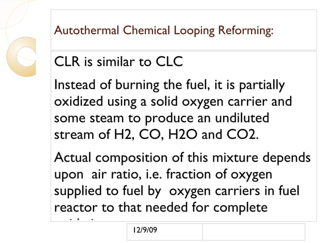 Chemical Looping Combustion | ODP