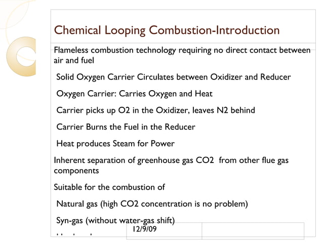 Chemical Looping Combustion | ODP