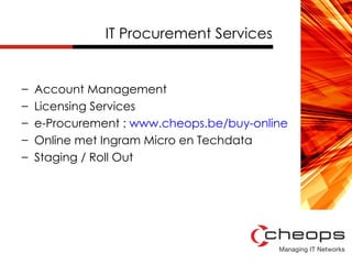 Cheops Company Presentation | PPT