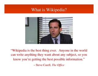 CHI2007 talk on Conflicts in Wikipedia | PPT