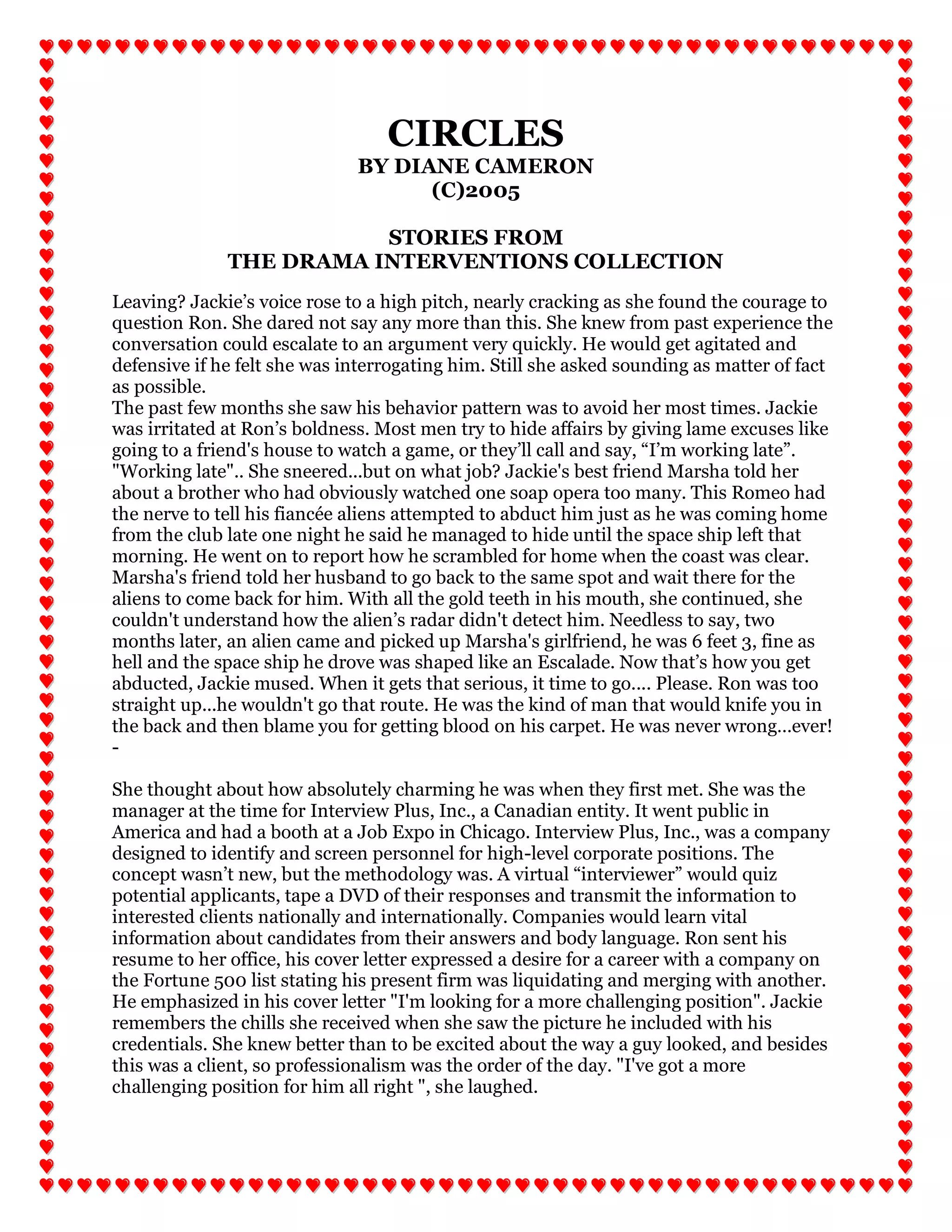 Circles Drama Interventions Collection | PDF