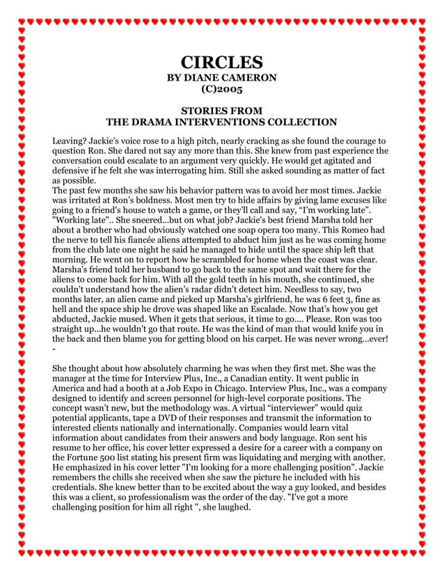 Circles Drama Interventions Collection | PDF