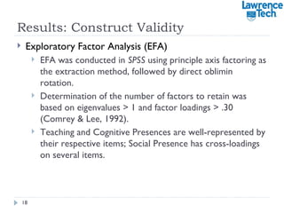 COI Presentation: Teaching Presence | PPT