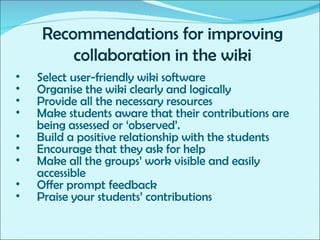 Collaborative Learning The Wiki Way | PPT