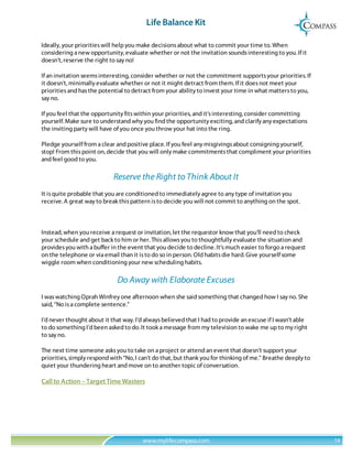 Compass Life Balance Kit | PDF