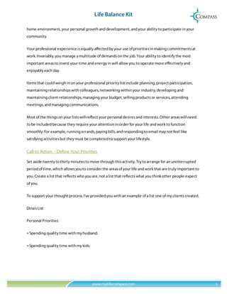 Compass Life Balance Kit | PDF