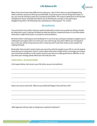 Compass Life Balance Kit | PDF
