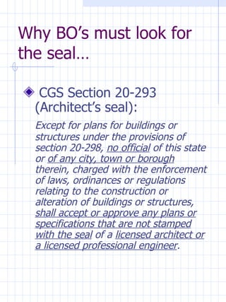 Construction Documents Required by the Connecticut Building Code | PPT