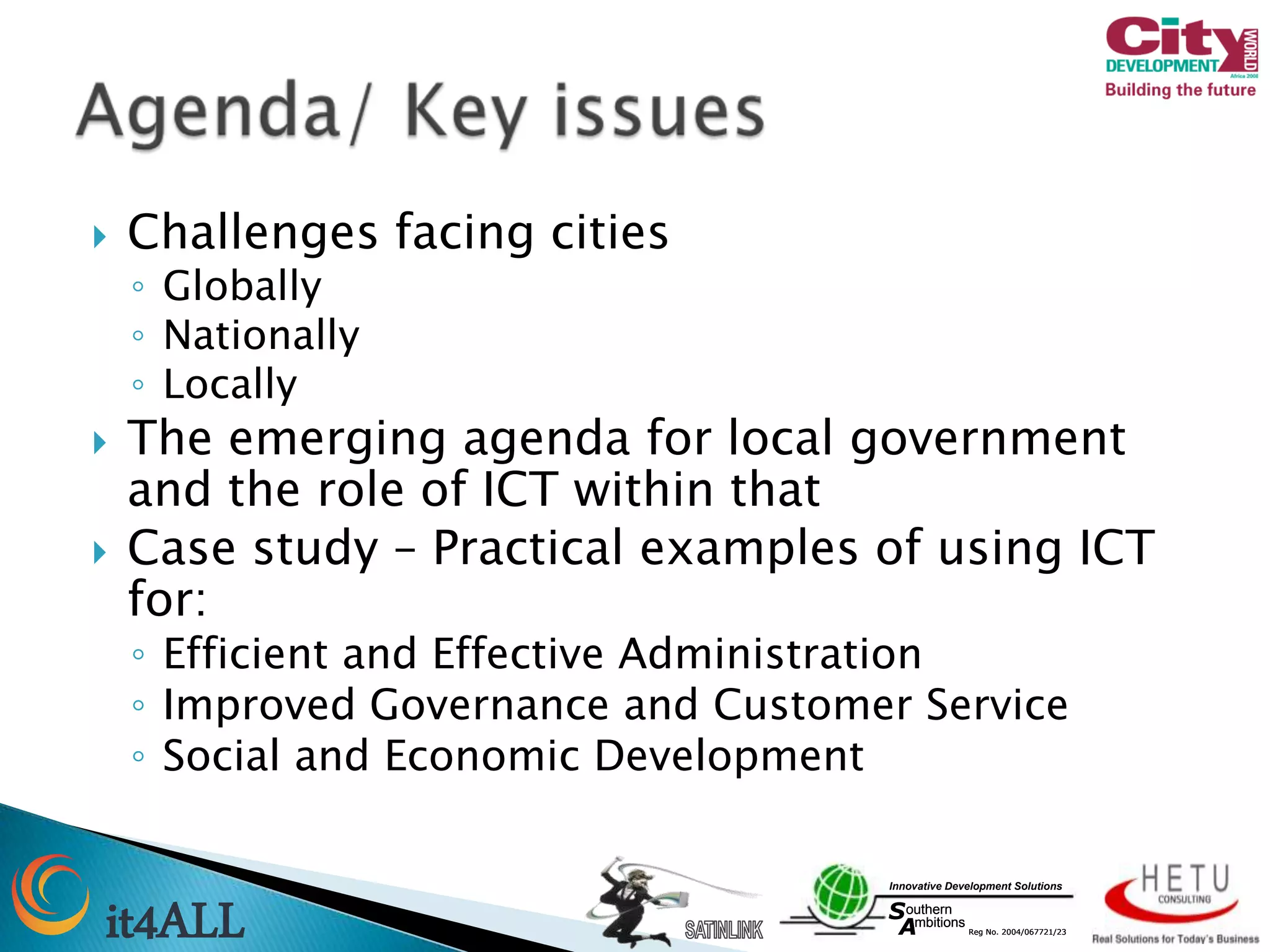 Case study: ICT as the key ingredient of your city development strategy ...