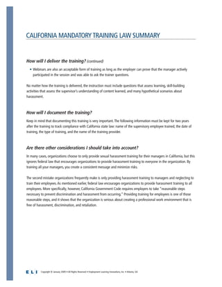 California Ab1825 Training Kit | PDF