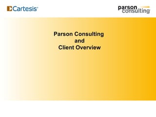 Cartesis Reporting Blue Print | PPT
