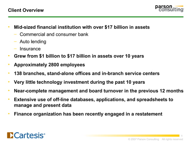Cartesis Reporting Blue Print | PPT | Business Accounting & Finance ...