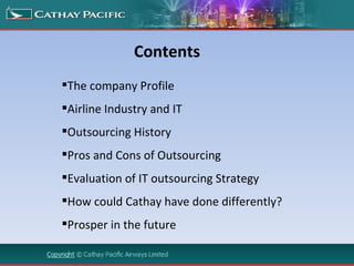 IT Outsourcing of Cathay Pacific | PPT