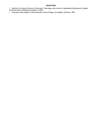 Chad Collins Professional Resume | RTF