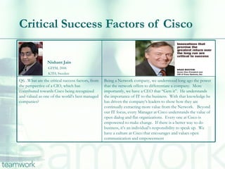 Cisco - A CIO Perspective: | PPT