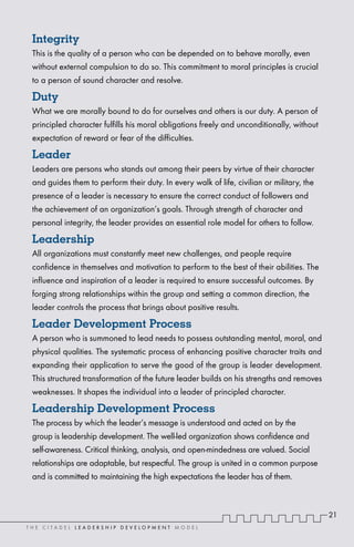 Citadel Leadership Brochure | PDF