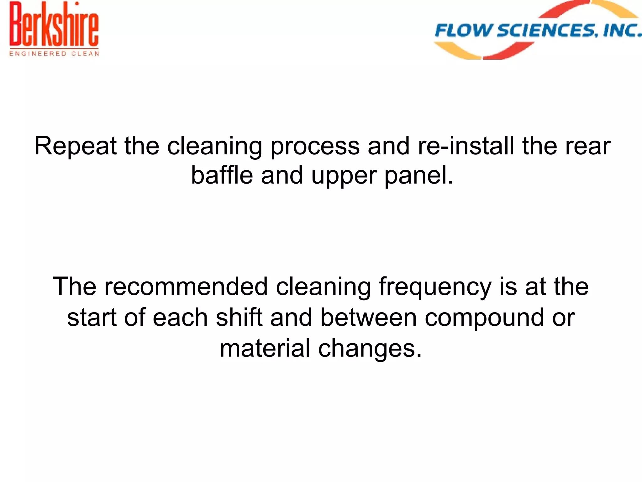 Cleaning Recommendation For Flow Sciences Top Mount Enclosures | PPT