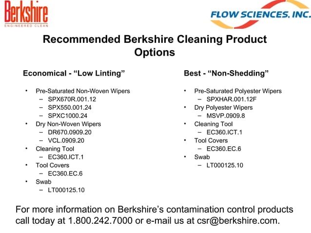 Cleaning Recommendation For Flow Sciences Top Mount Enclosures | PPT
