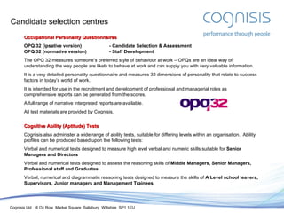 Cognisis - Performance Through People | PPT