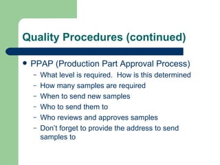 Communicating Quality Standards | PPT