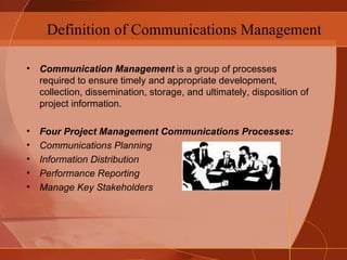 Communications Management Presentation | PPT