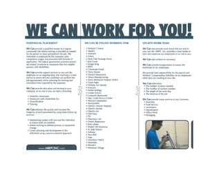 Community Employment Brochure | PPT