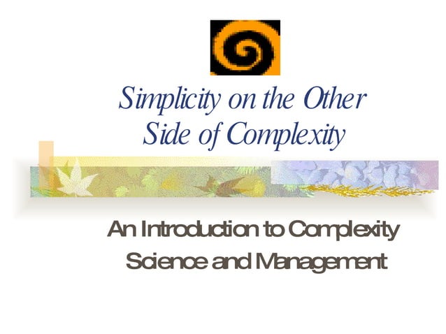 Complexity Thinking | PPT