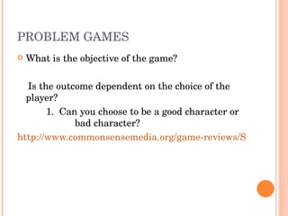 Computer Games For Children | PPT