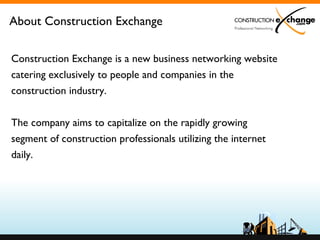Construction Exchange | PPT