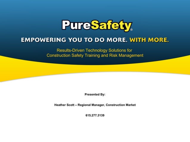 Construction Safety Presentation | PPT