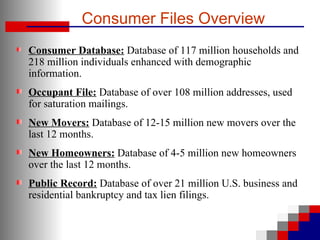 Consumer Db Sales Presentation | PPT