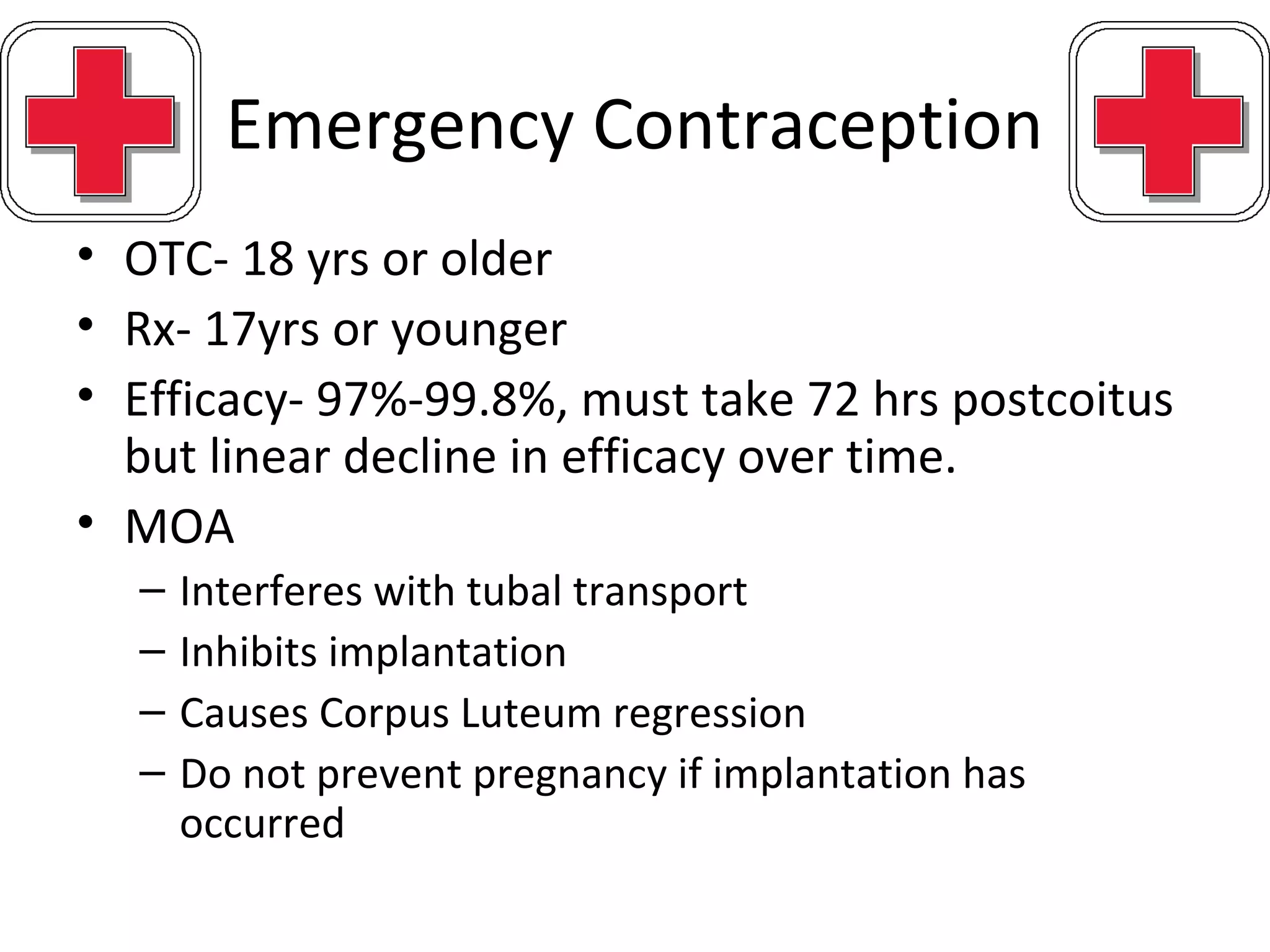 Methods of Contraception | PPT