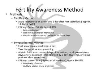 Methods of Contraception | PPT
