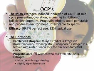 Methods of Contraception | PPT